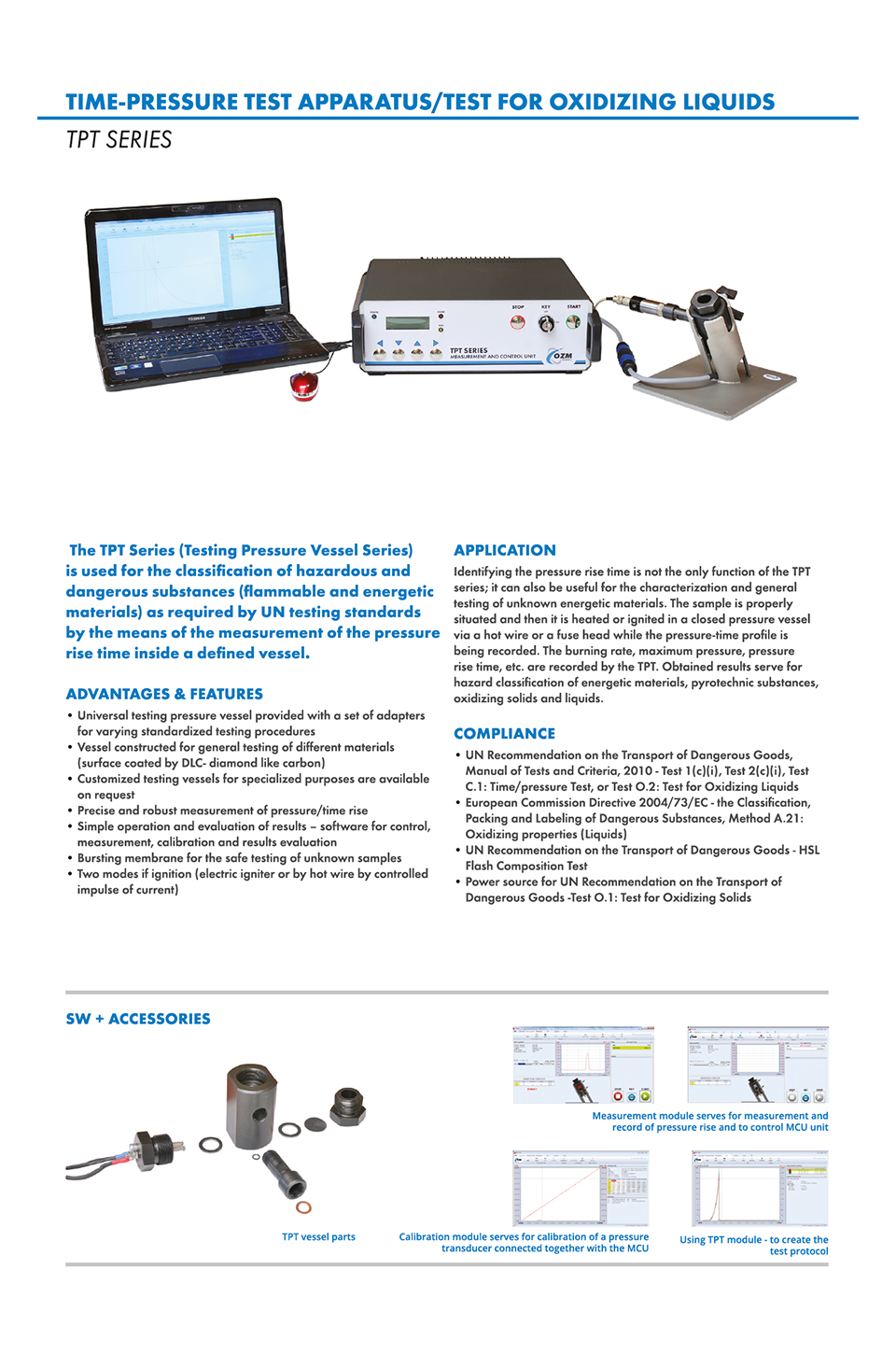 Time-Pressure Test Apparatus TPT Series