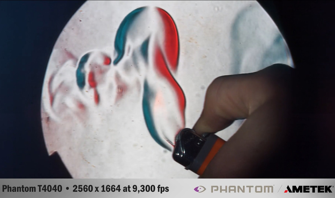 Phantom T4040 Lighter Color Schlieren